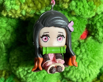 Nezuko Kamado Demon Slayer Anime Double Sided Face Miniature mini Anime ...