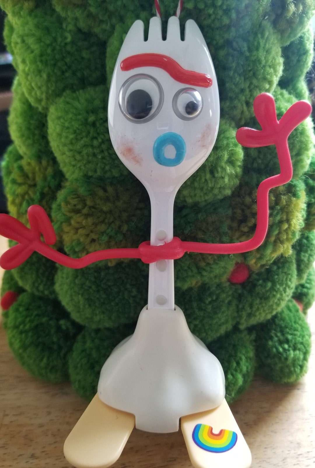 Toy of Forky From Toy Story Recycled Into an Ornament - Etsy