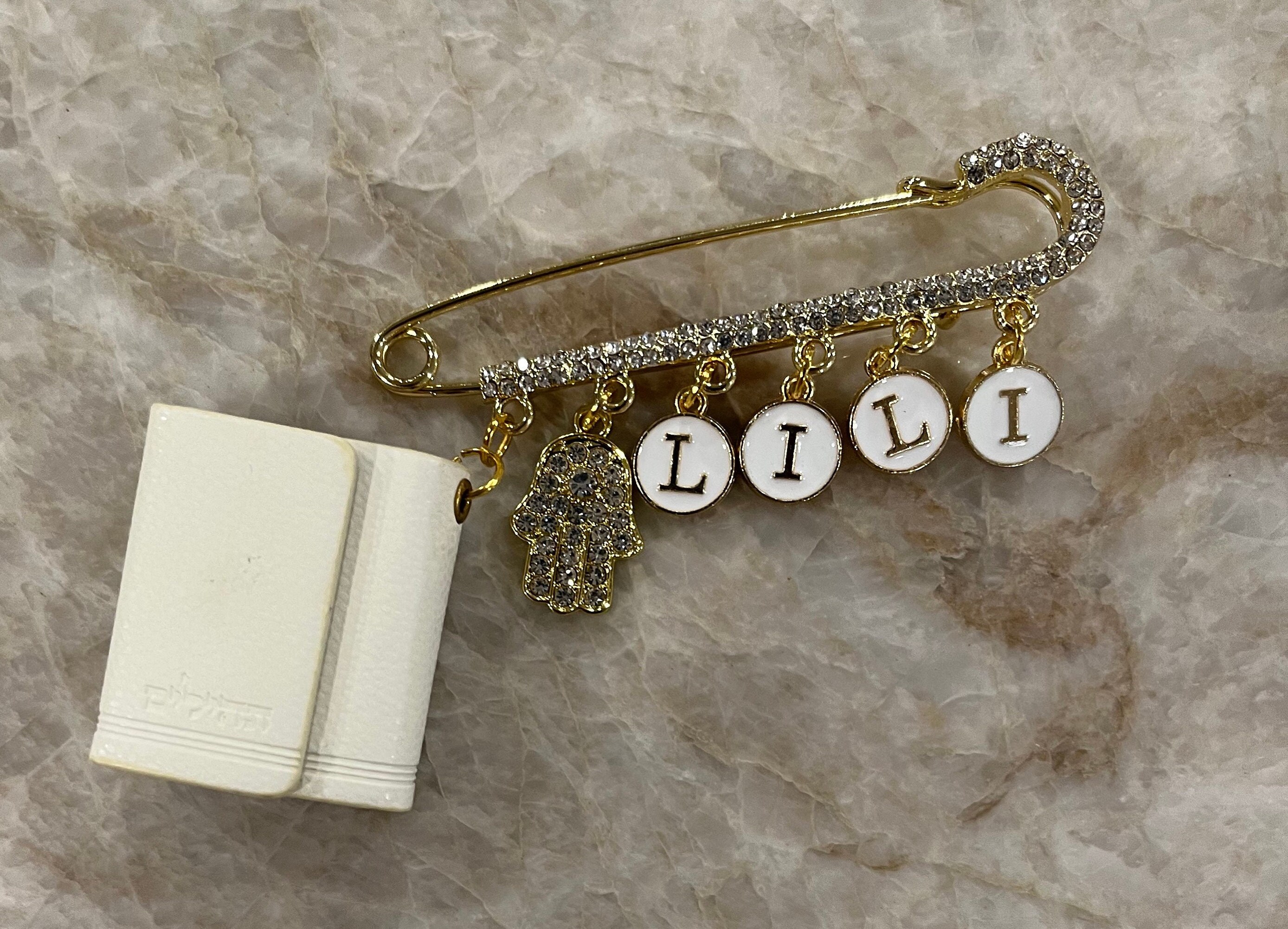 Custom Baby Stroller Pin. Jewish Baby Gift. Tehillim. Evil Eye. Bris ...