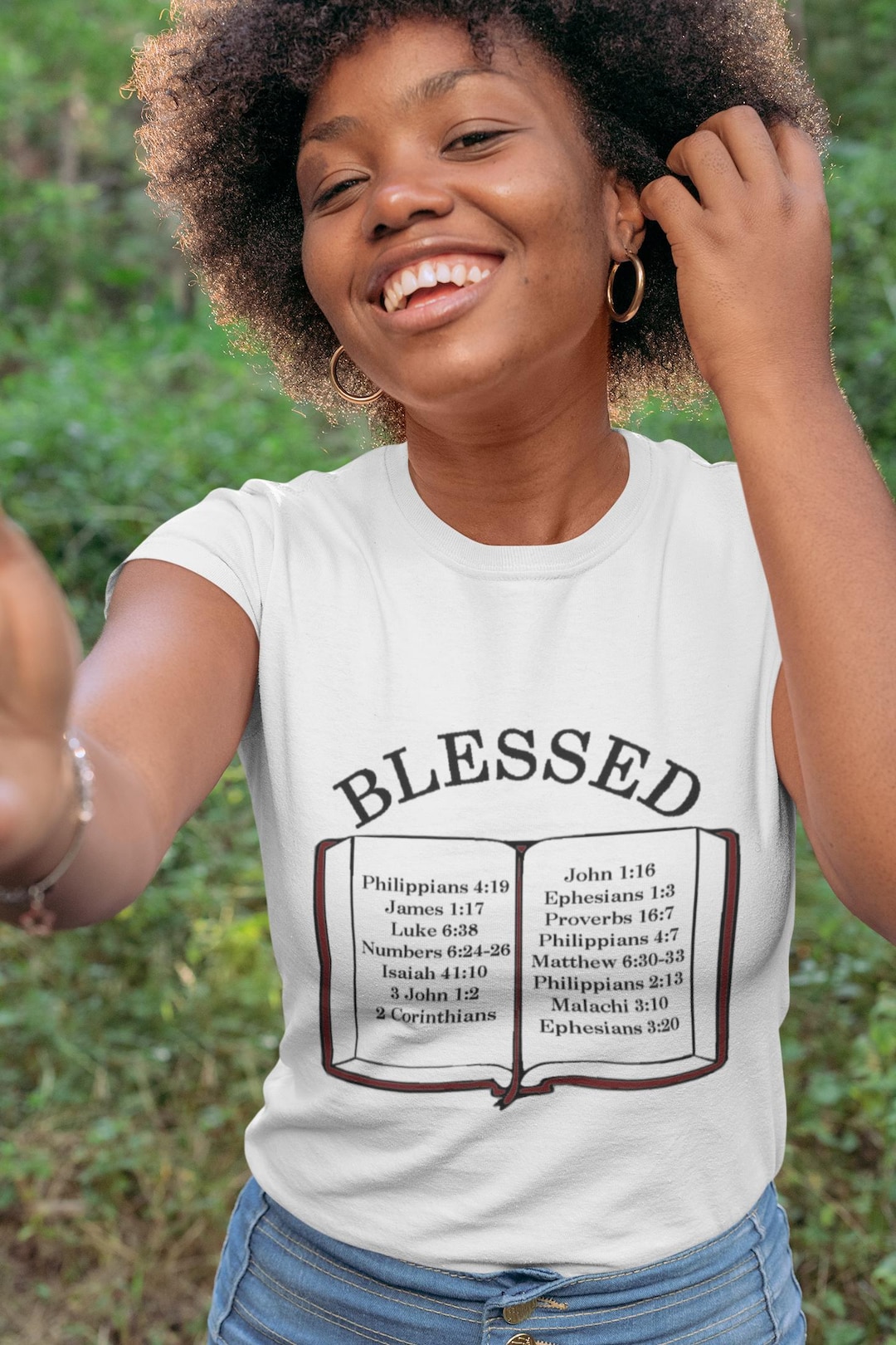 Blessed Bible Verse T-shirt | Christian Faith Tee | Inspirational ...