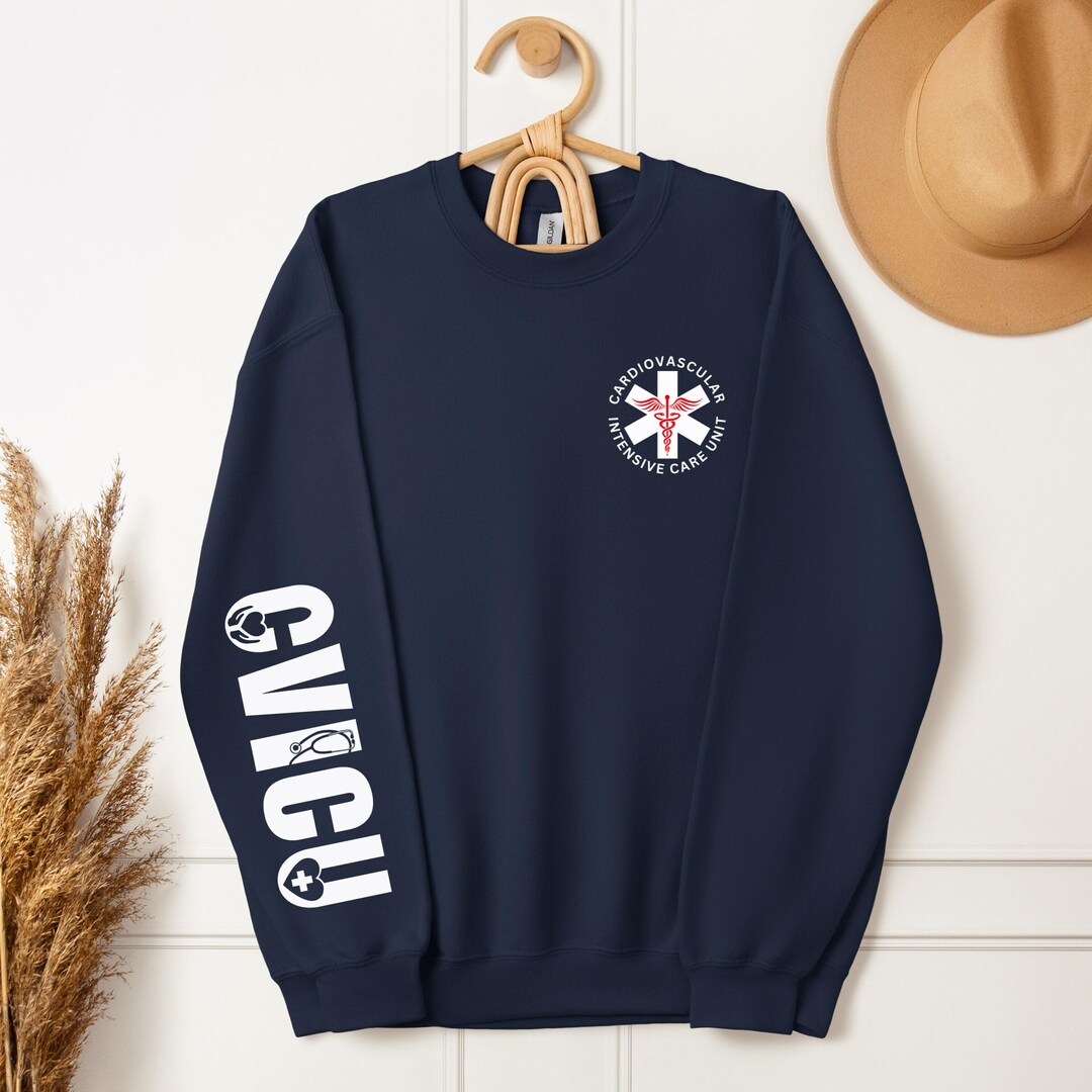 CVICU Sweatshirt, CVICU Nurse Shirt, Cardiovascular ICU Crewneck, Gift ...