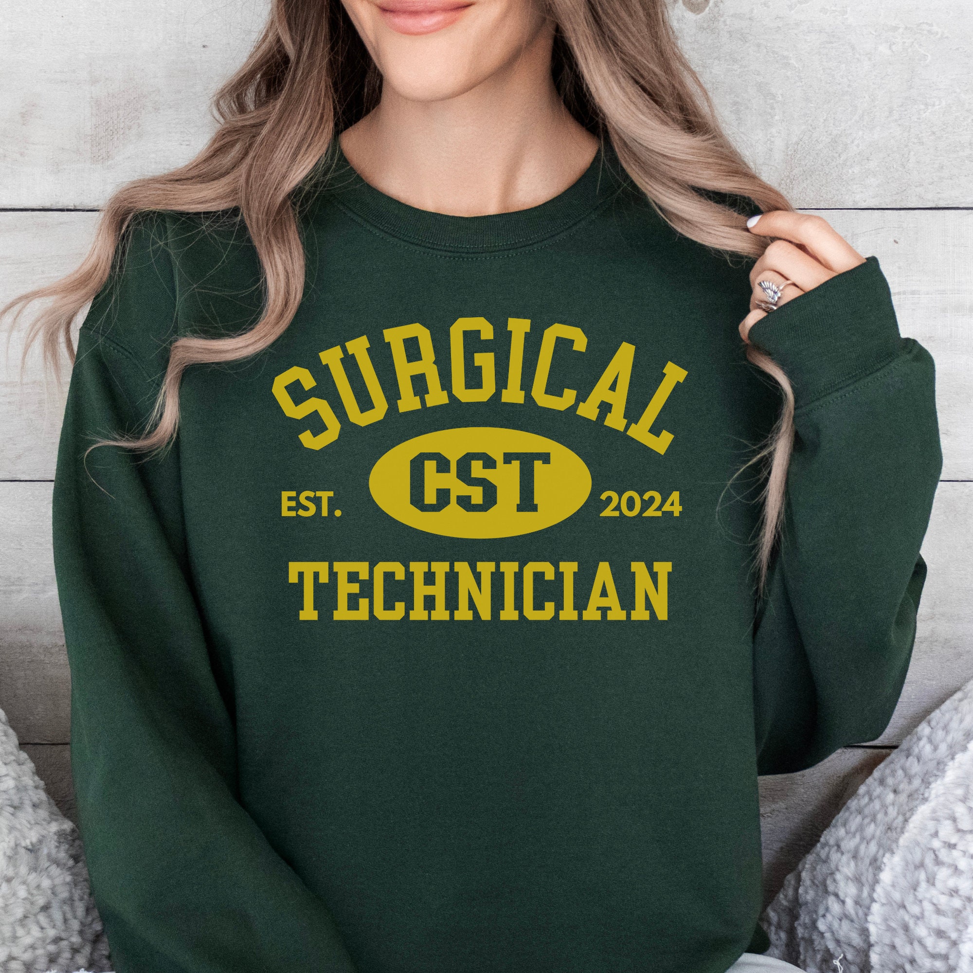 PERSONALIZED Surgical Tech Sweatshirt, Custom Surgical Technologist ...