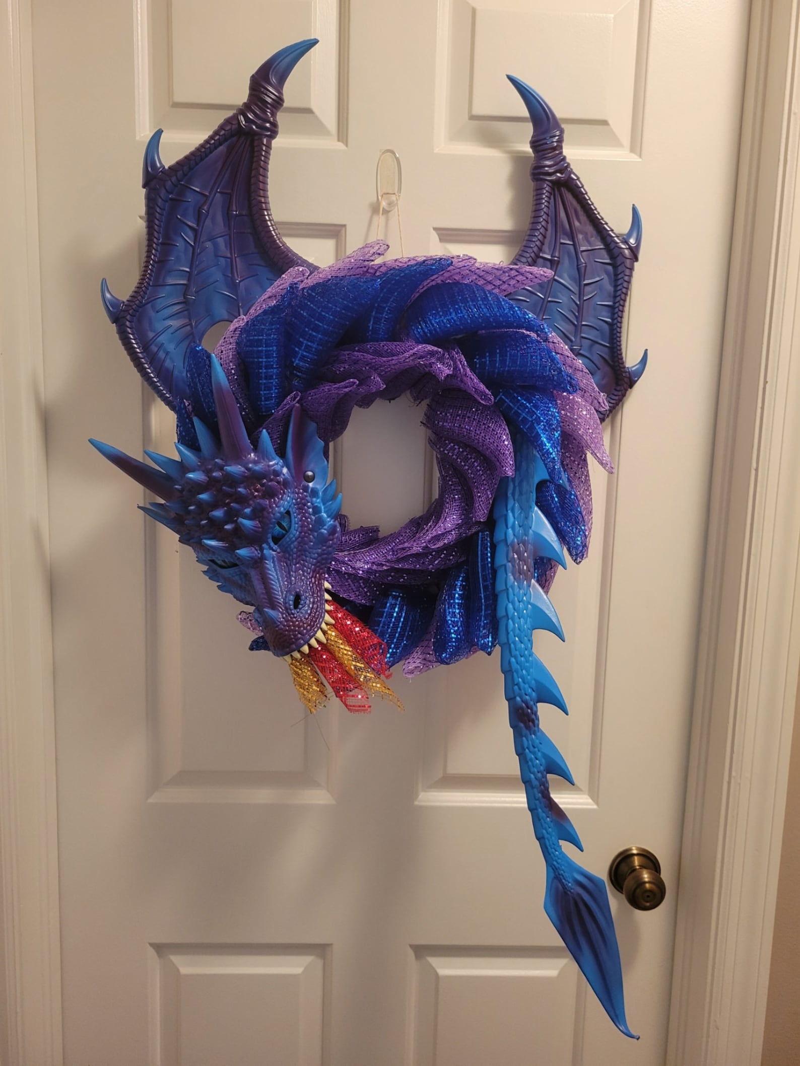 Fire Breathing Dragon Wreaths - Red, Gold, Pink, Black, Blue With ...