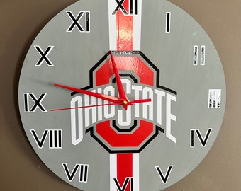 Ohio State Buckeyes Clock - Etsy