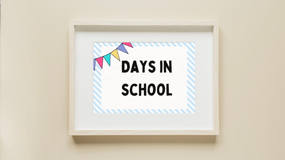 Days of School Tens Frames Poster Printable - Etsy