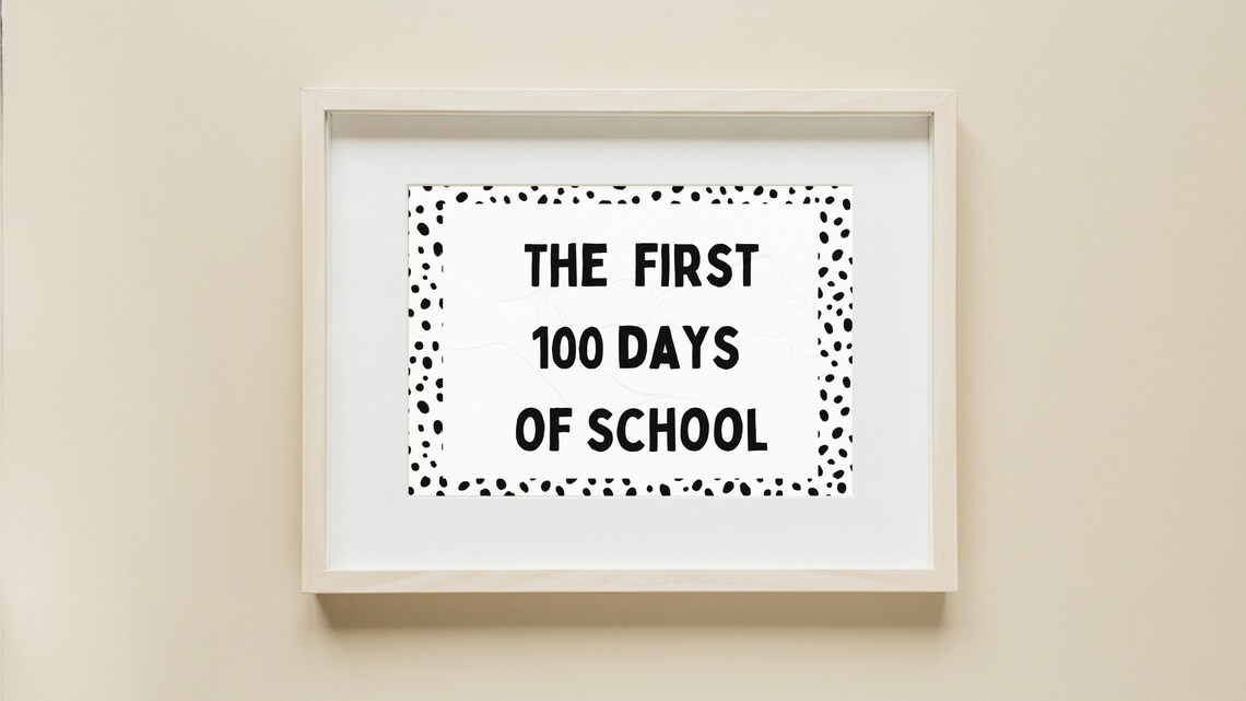 Days of School Tens Frames With Dots Poster Printable - Etsy