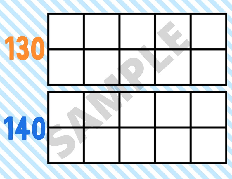 Days of School Tens Frames Poster Printable - Etsy