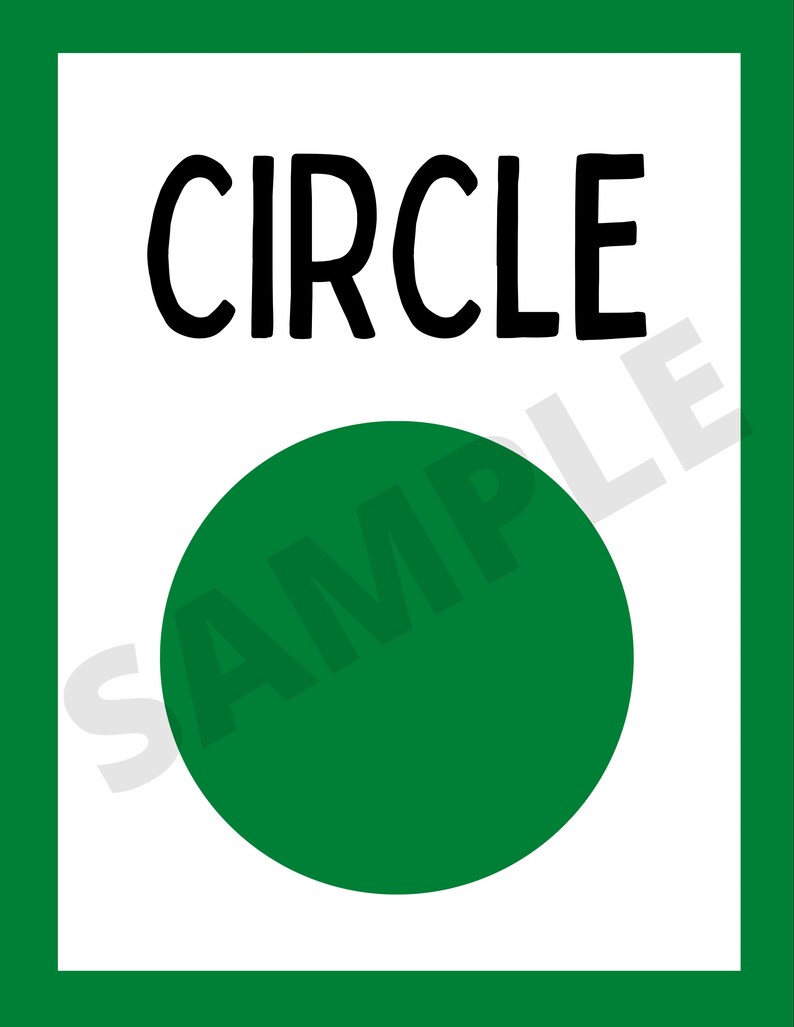 Shape Posters for Classroom - Etsy