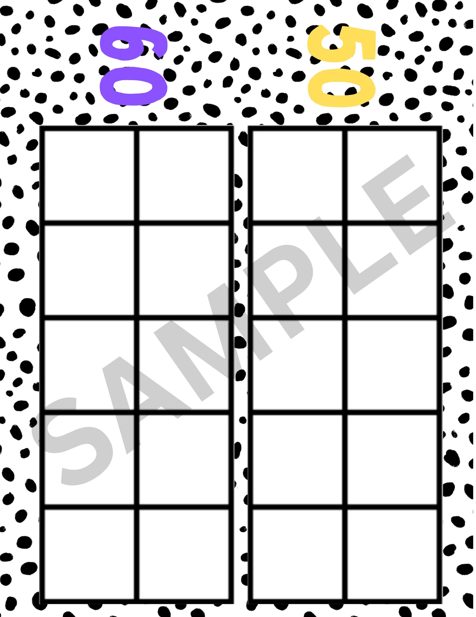 Days of School Tens Frames With Dots Poster Printable - Etsy