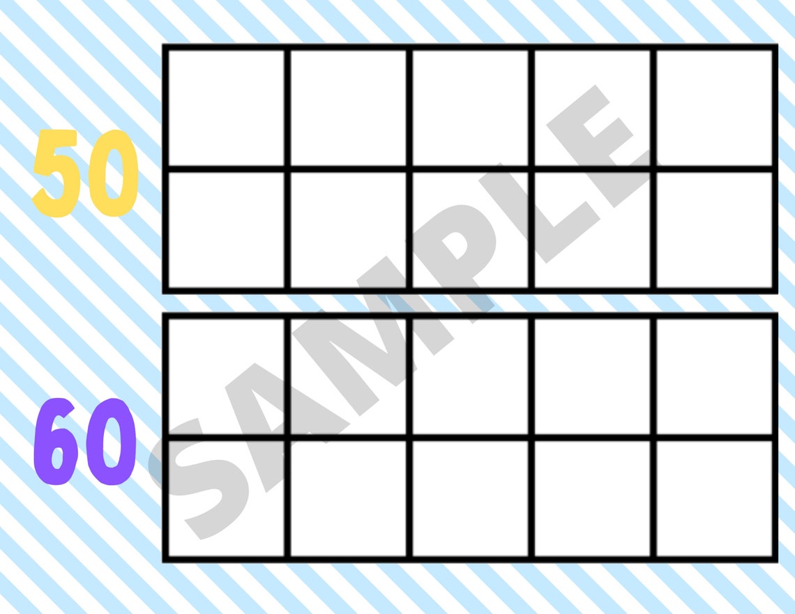 Days of School Tens Frames Poster Printable - Etsy