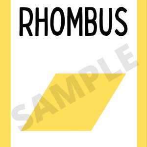 Shape Posters for Classroom - Etsy