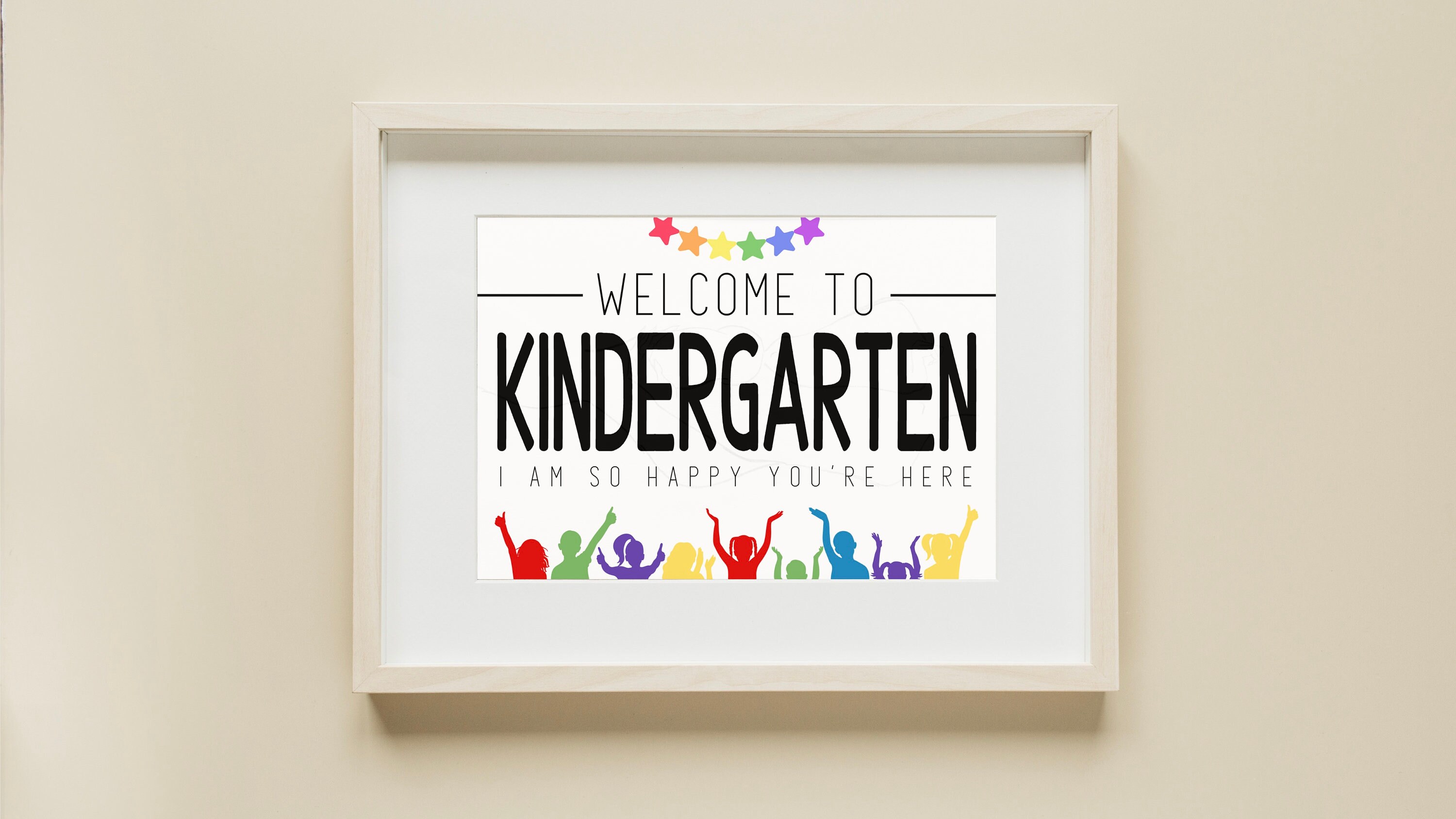 Welcome to Kindergarten Classroom Poster Printable - Etsy