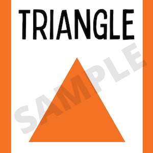 Shape Posters for Classroom - Etsy