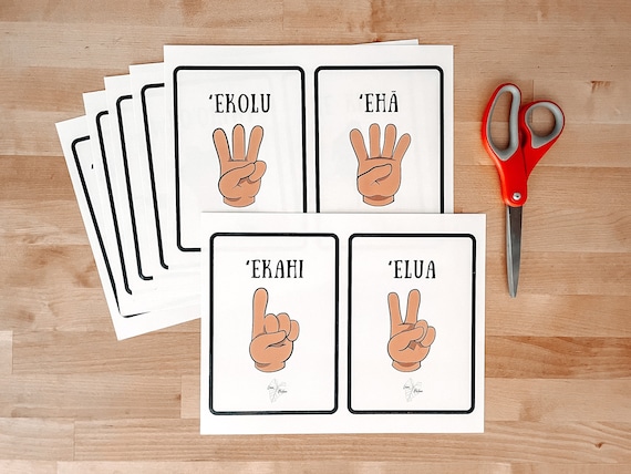 Hawaiian Flashcards Numbers in Hawaiian ʻŌlelo Hawaiʻi - Etsy