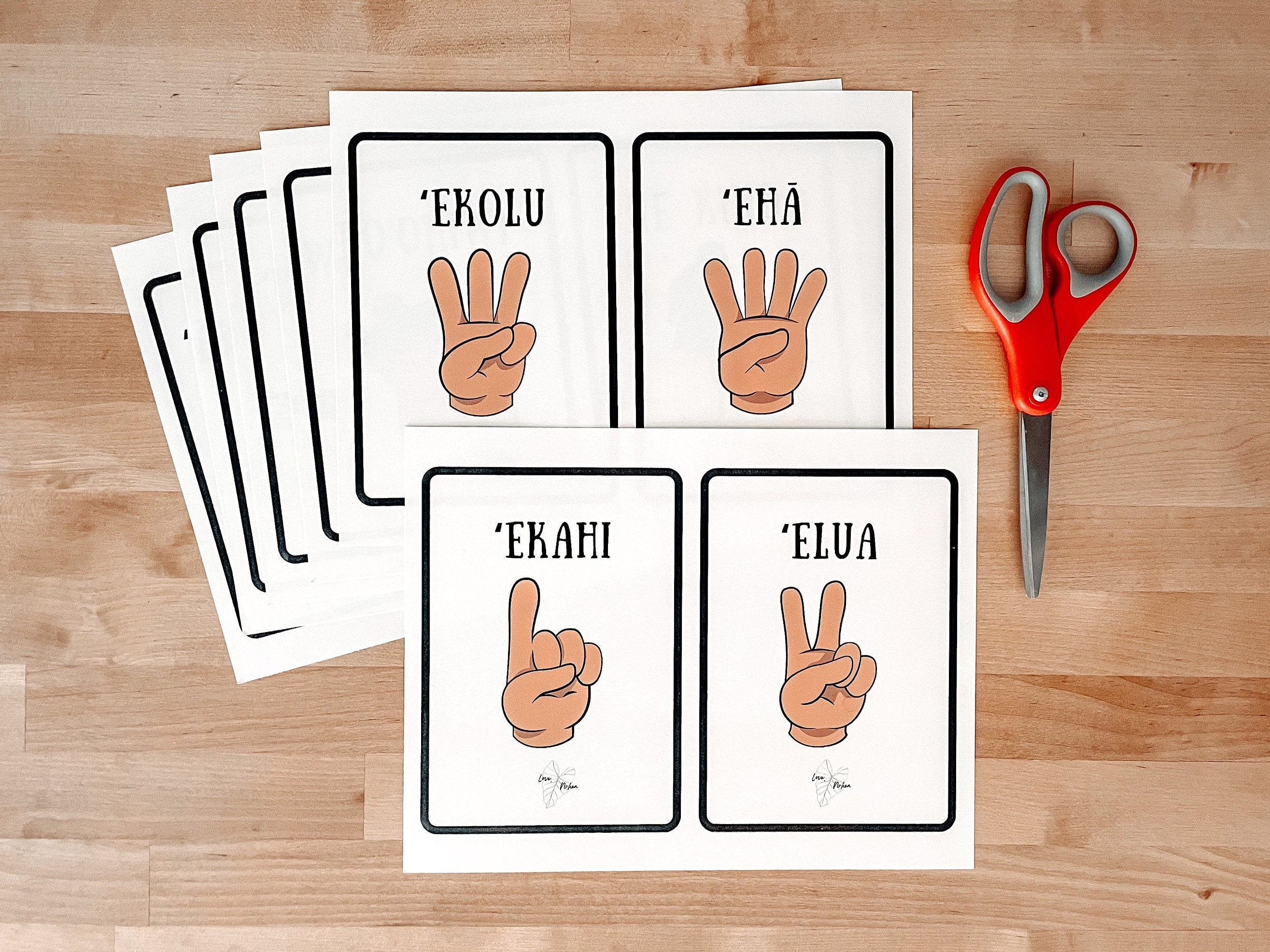 Hawaiian Flashcards Numbers in Hawaiian ʻŌlelo Hawaiʻi Basic Hawaiian ...