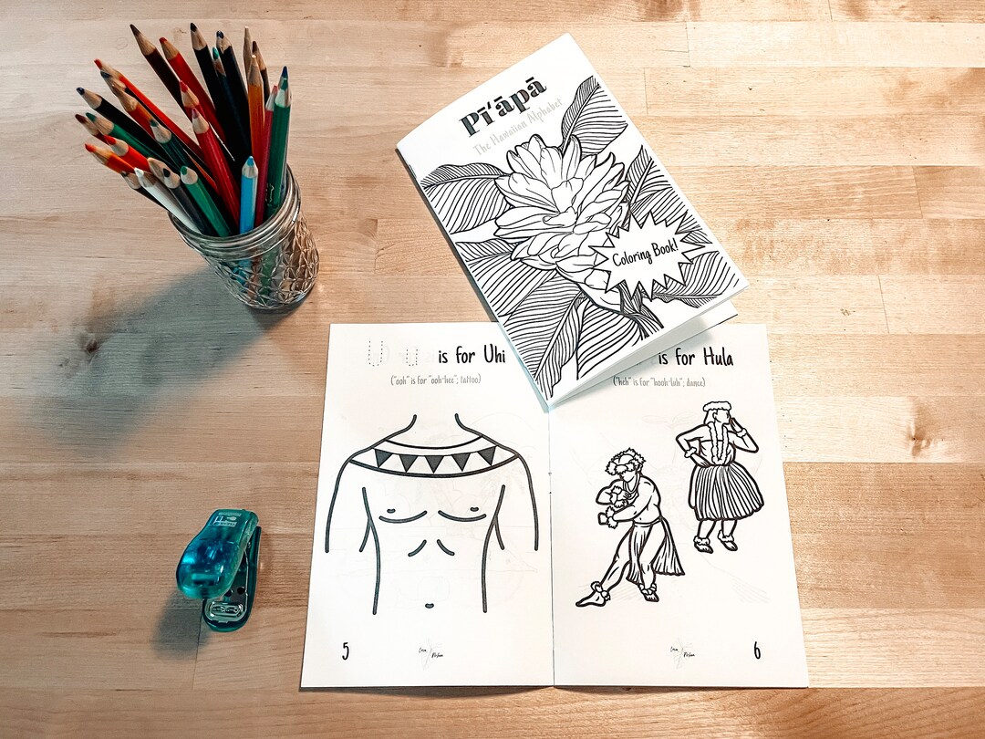 Hawaiian Coloring Book - Pīʻāpā / Hawaiian Alphabet - ʻŌlelo Hawaiʻi ...