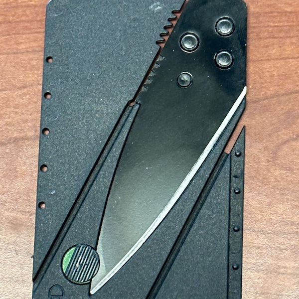Credit Card Knife - Etsy