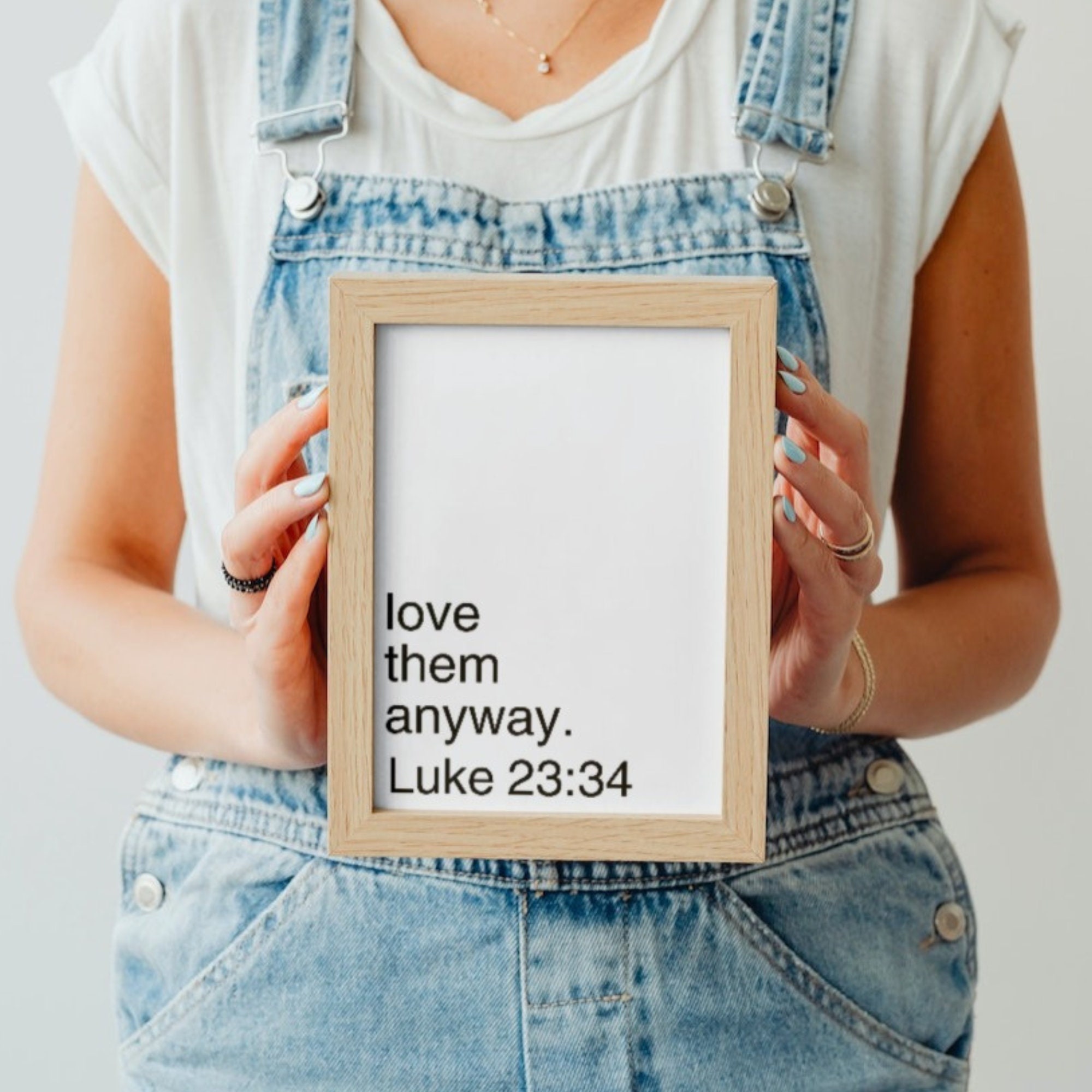 Luke 23:34 Bible Verse Art Christian Typography DIGITAL - Etsy