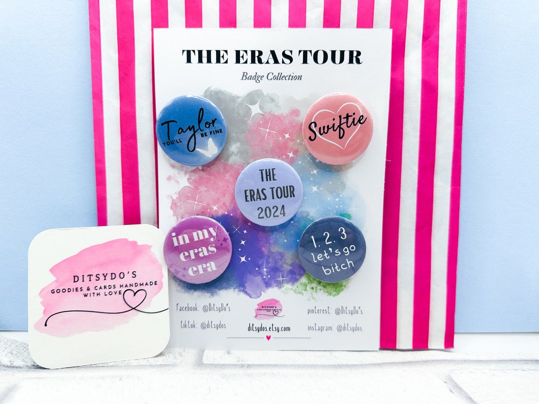 The Eras Inspired Badge Set Collection Swiftie Taylor Swift Inspired ...