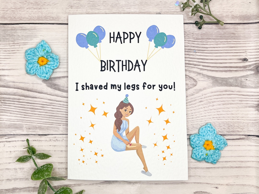 I Shaved for You Birthday Card Funny Card for Boyfriend - Etsy