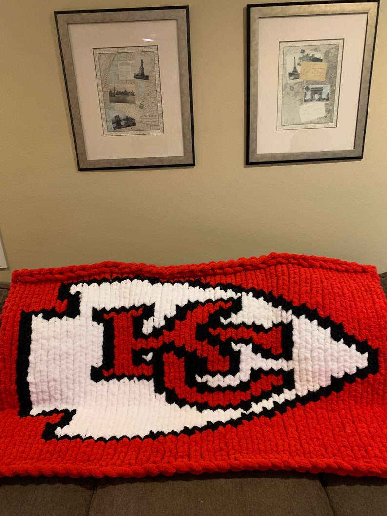 KC CHIEFS Championship Blanket - Etsy
