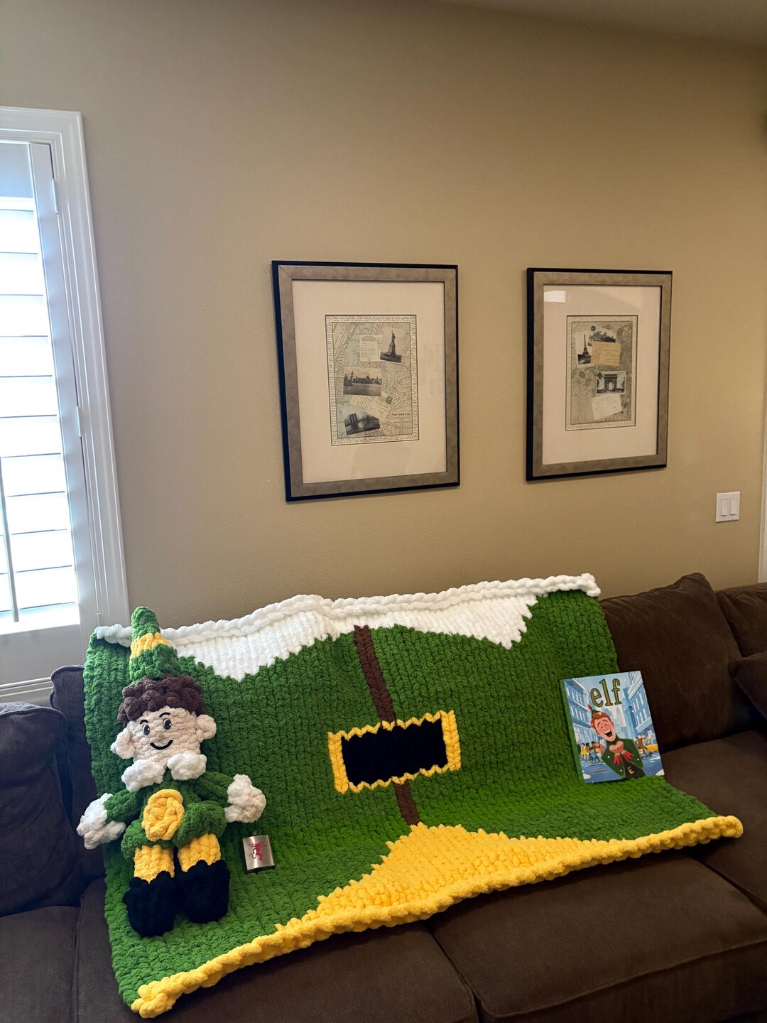 Buddy the Elf Plushie and Blanket SET - Etsy