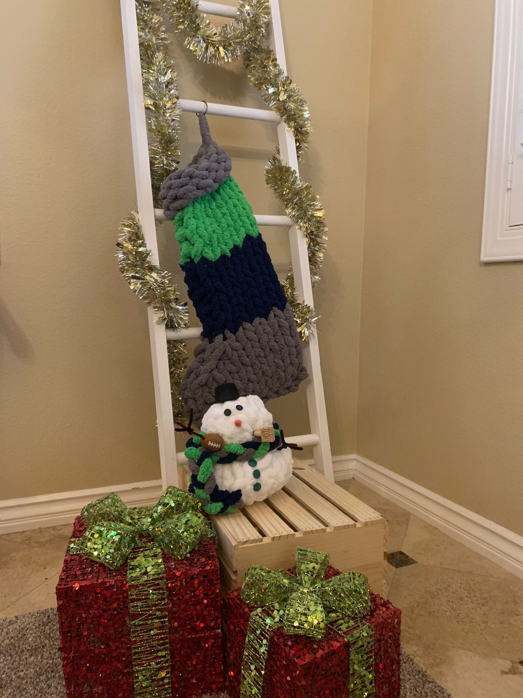 Christmas Stocking Seattle Seahawks Team Colors - Etsy