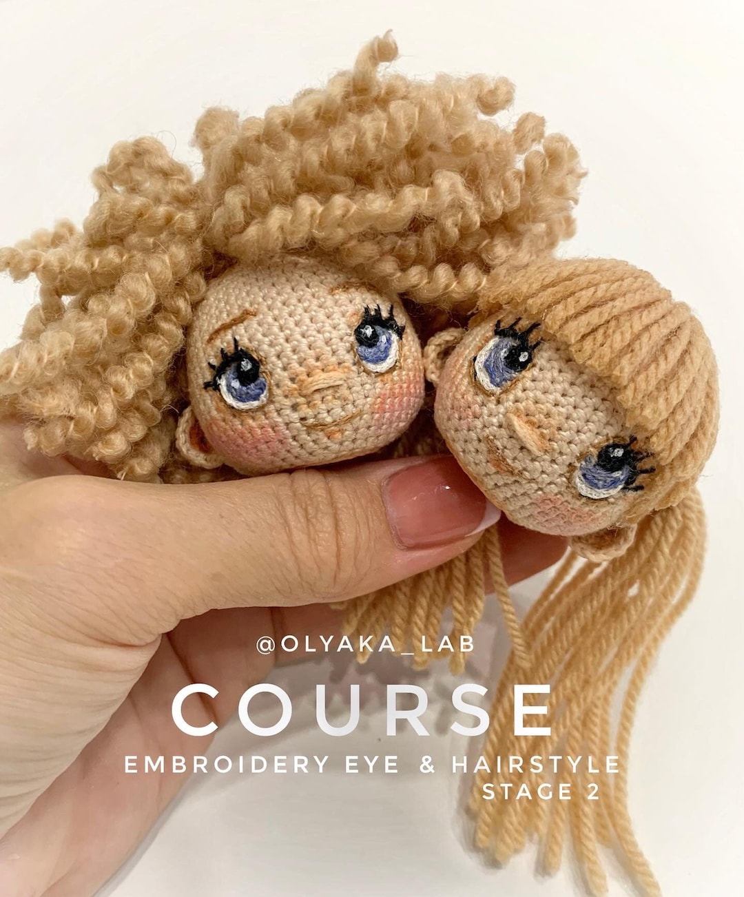 Video Course 2. for Baby Doll Eye Embroidery, Face Design and ...