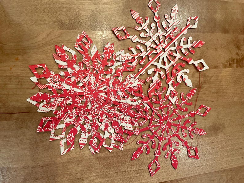 Ice Crystal Garland Made of Cardboard - Etsy
