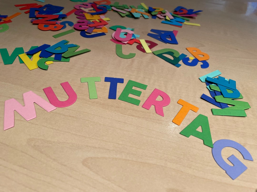 Lettering With Punched Letters (please Specify the Text and Color) - Etsy