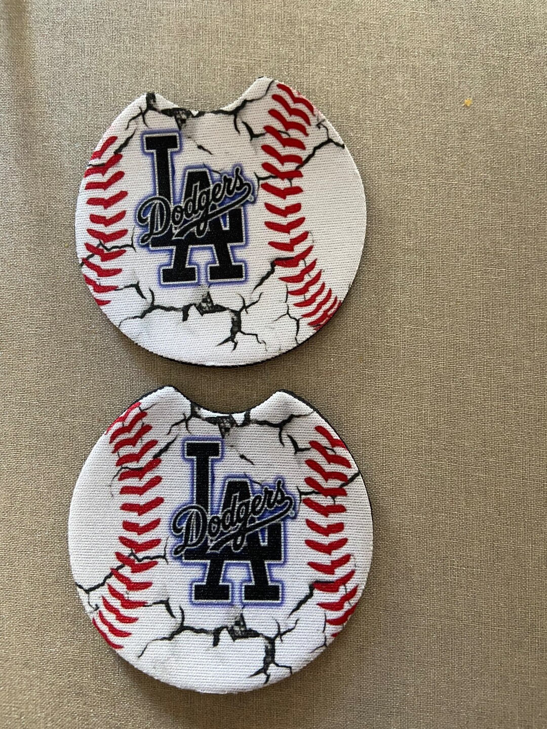 LA Dodgers Car Coasters - Etsy