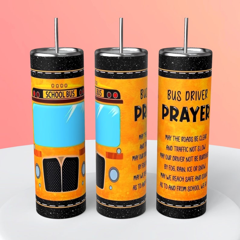 School Bus Driver Prayer 20oz Sublimation Tumbler - Etsy