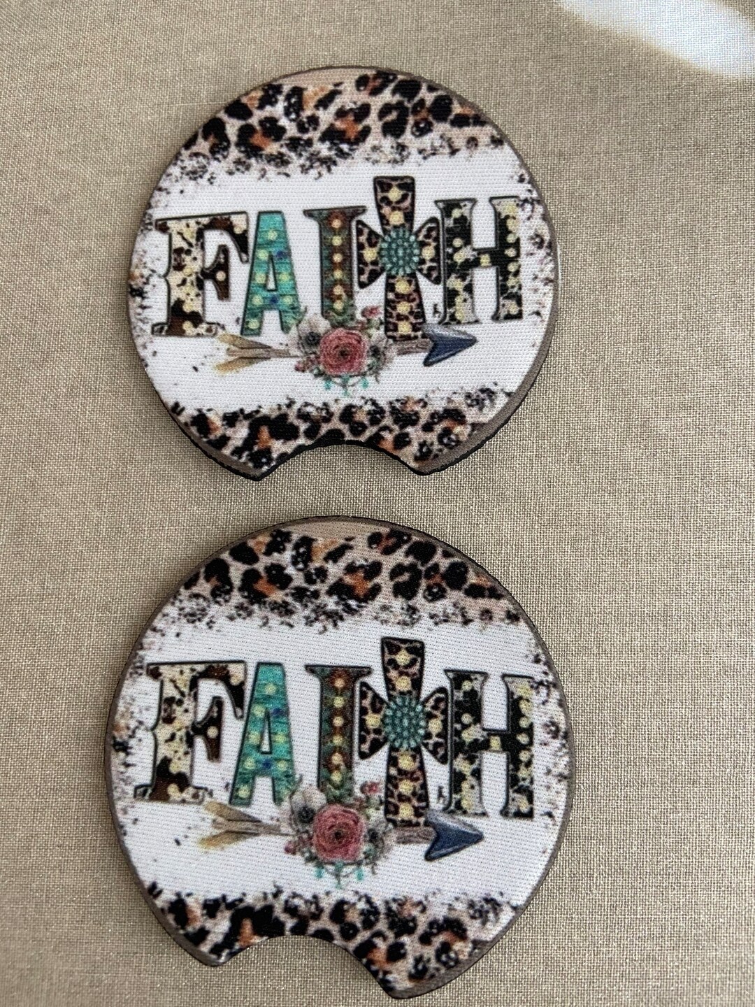 Faith Car Coasters - Etsy