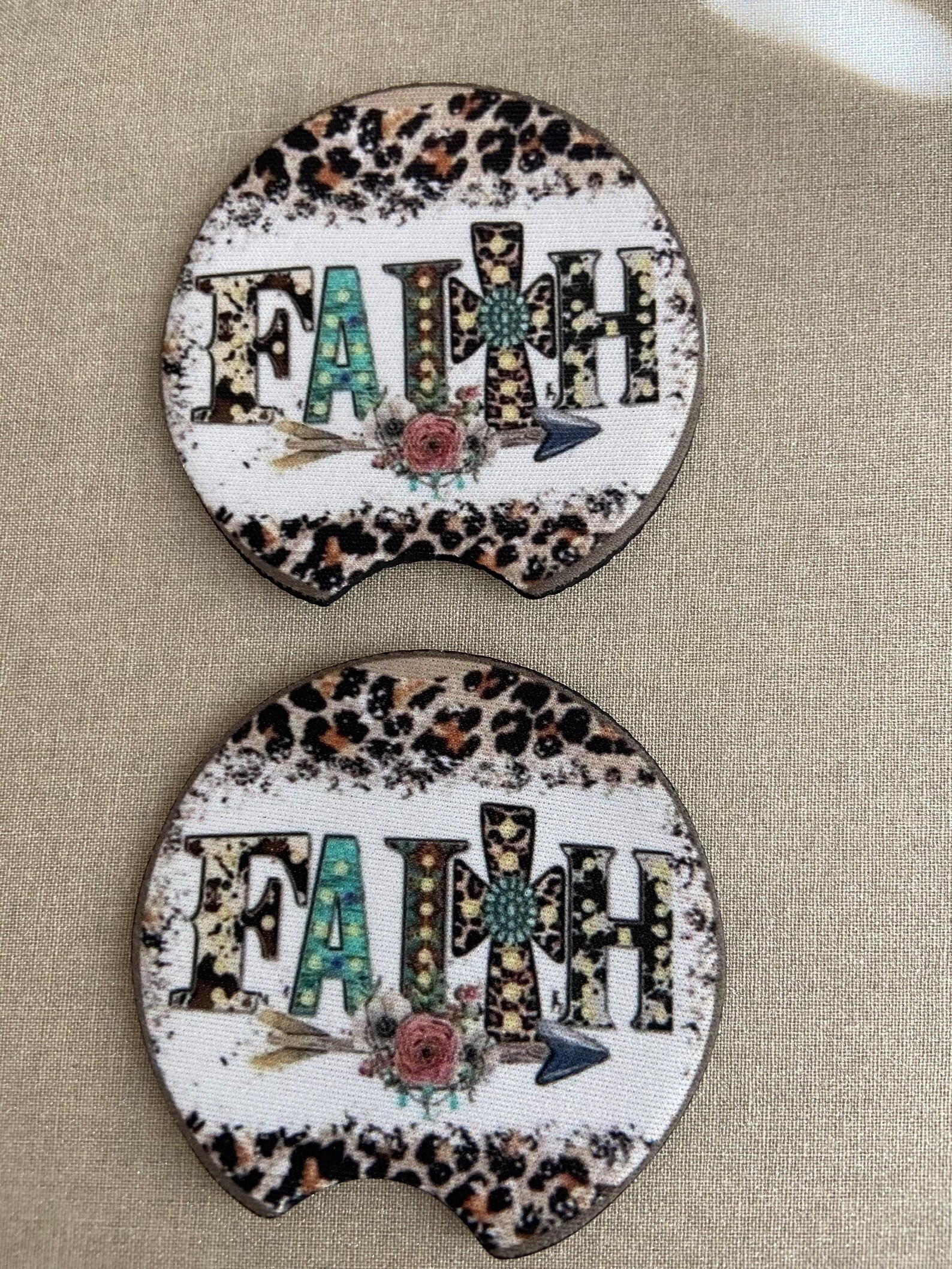 Faith Car Coasters - Etsy