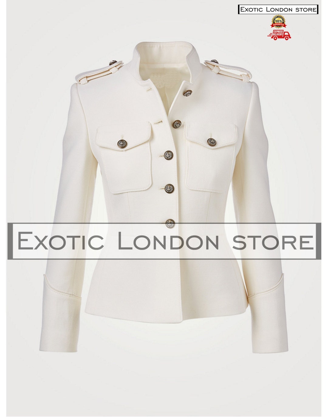 Women Military Style Jacket Women Safari Jacket Women's - Etsy Australia