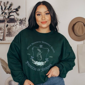 Genovia University Sweatshirt Princess Diaries Y2K Sweater Preppy ...