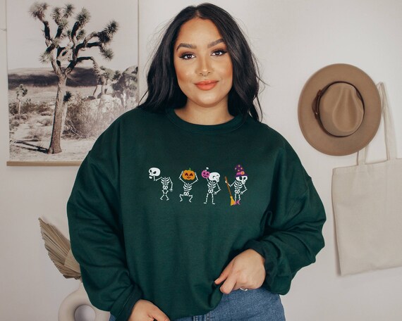 Dancing Skeletons Skeleton Tee Spooky Season Spooky - Etsy