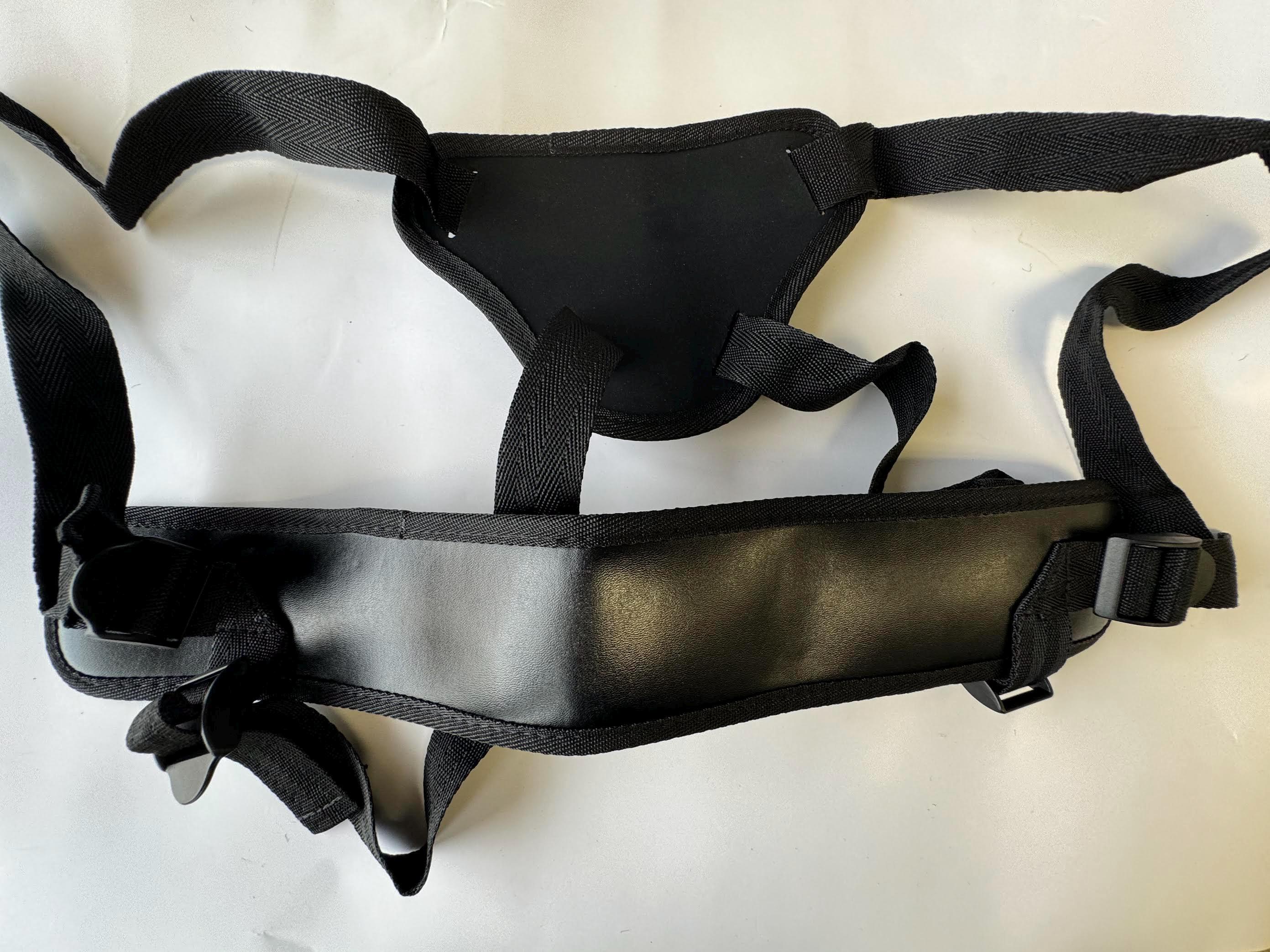 Adjustable Ultra Thick Back Support Strap on Harness With 2 Silicone O ...