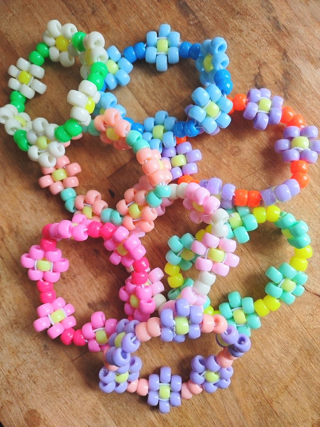 8 Flower Rave Bracelets - Etsy