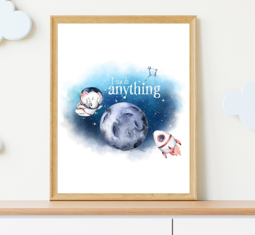 Kids Positive Affirmation Wall Art for Kids Rooms.i Can Do Anything ...