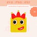 Number Blocks Svg | Numberblock #3 Digital Files | SVG PNG DXF ...