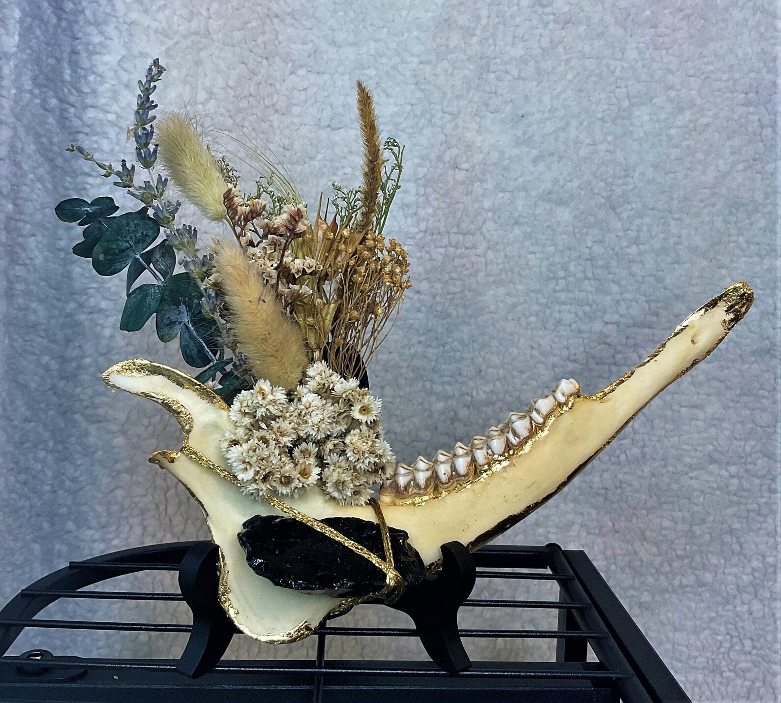 Real Bone Crystal Art Piece - Etsy