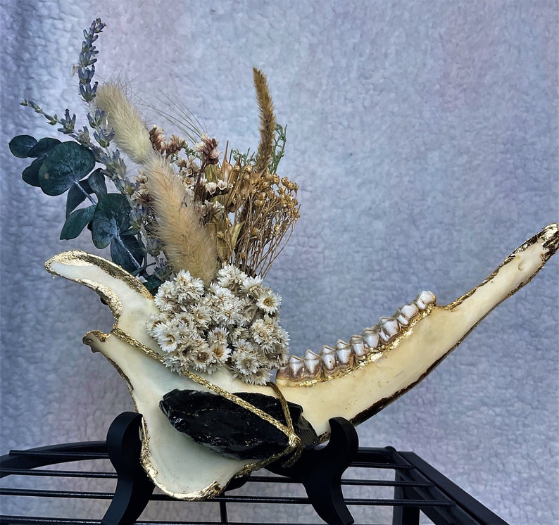 Real Bone Crystal Art Piece - Etsy