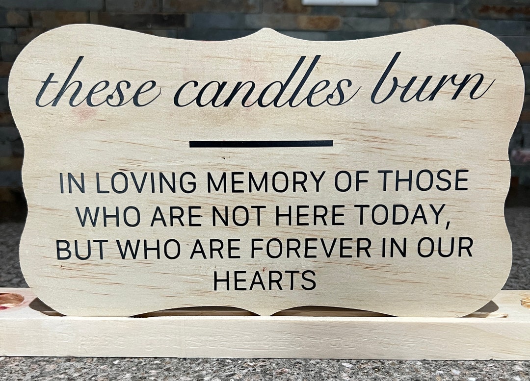 Memory Table Sign - Etsy