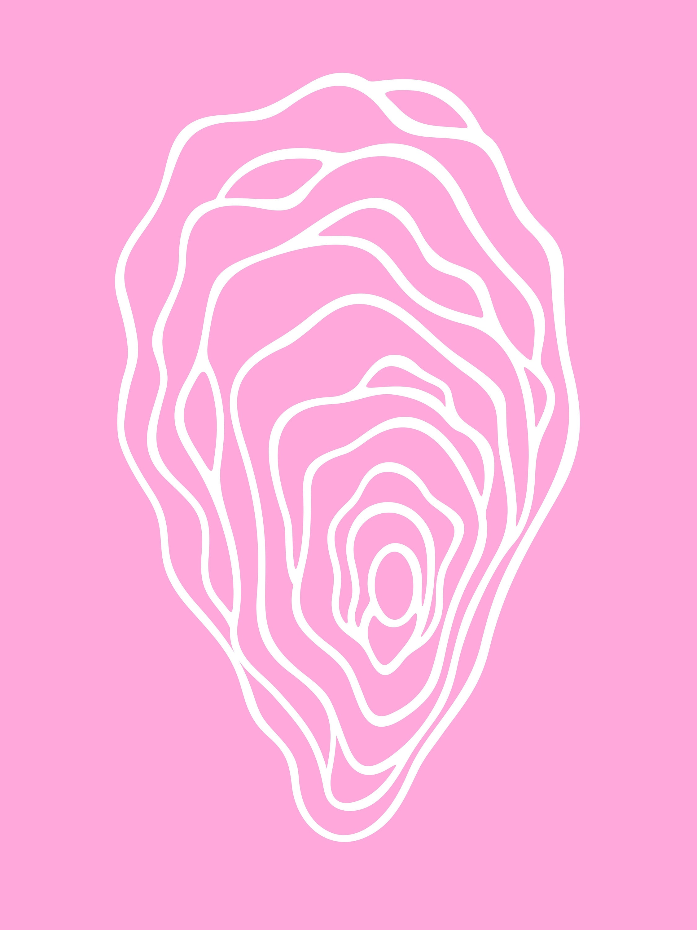 Pink Abstract Wall Art - Etsy