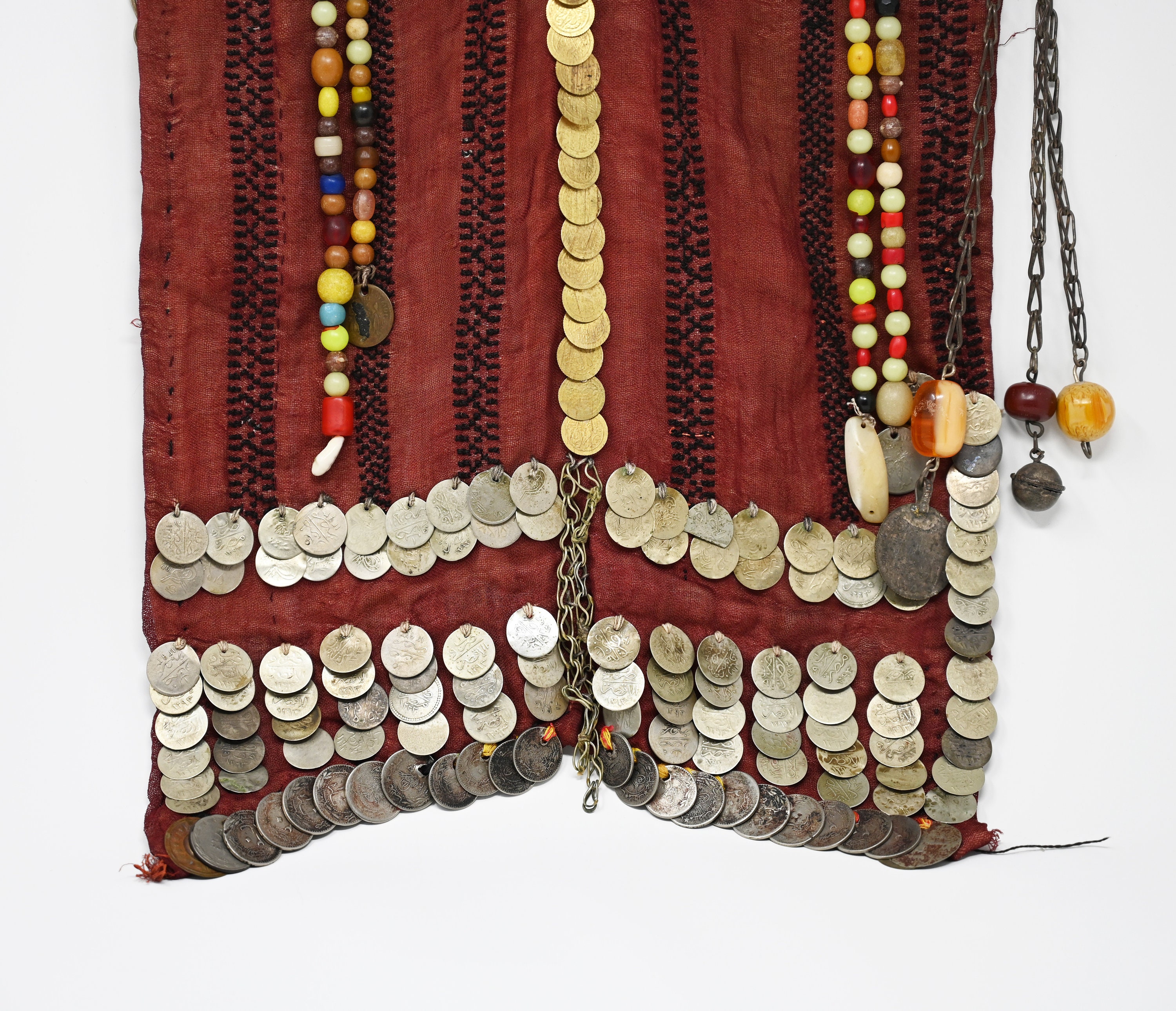 Middle Eastern Palestinian Bedouin Battoulah Face Mask With Silver ...