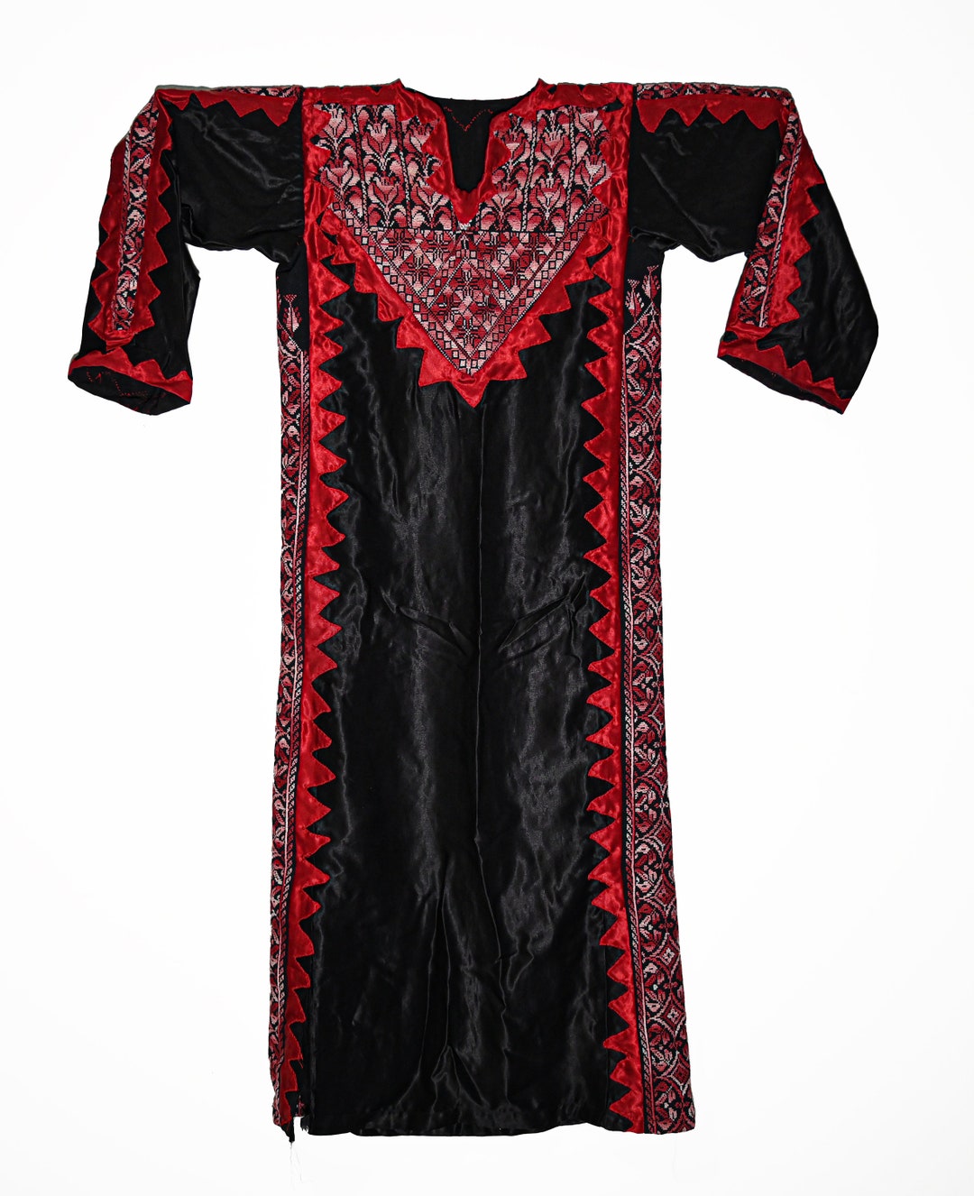 Vintage Traditional Middle Eastern Palestinian Thawb, Thob, Thobe, or ...