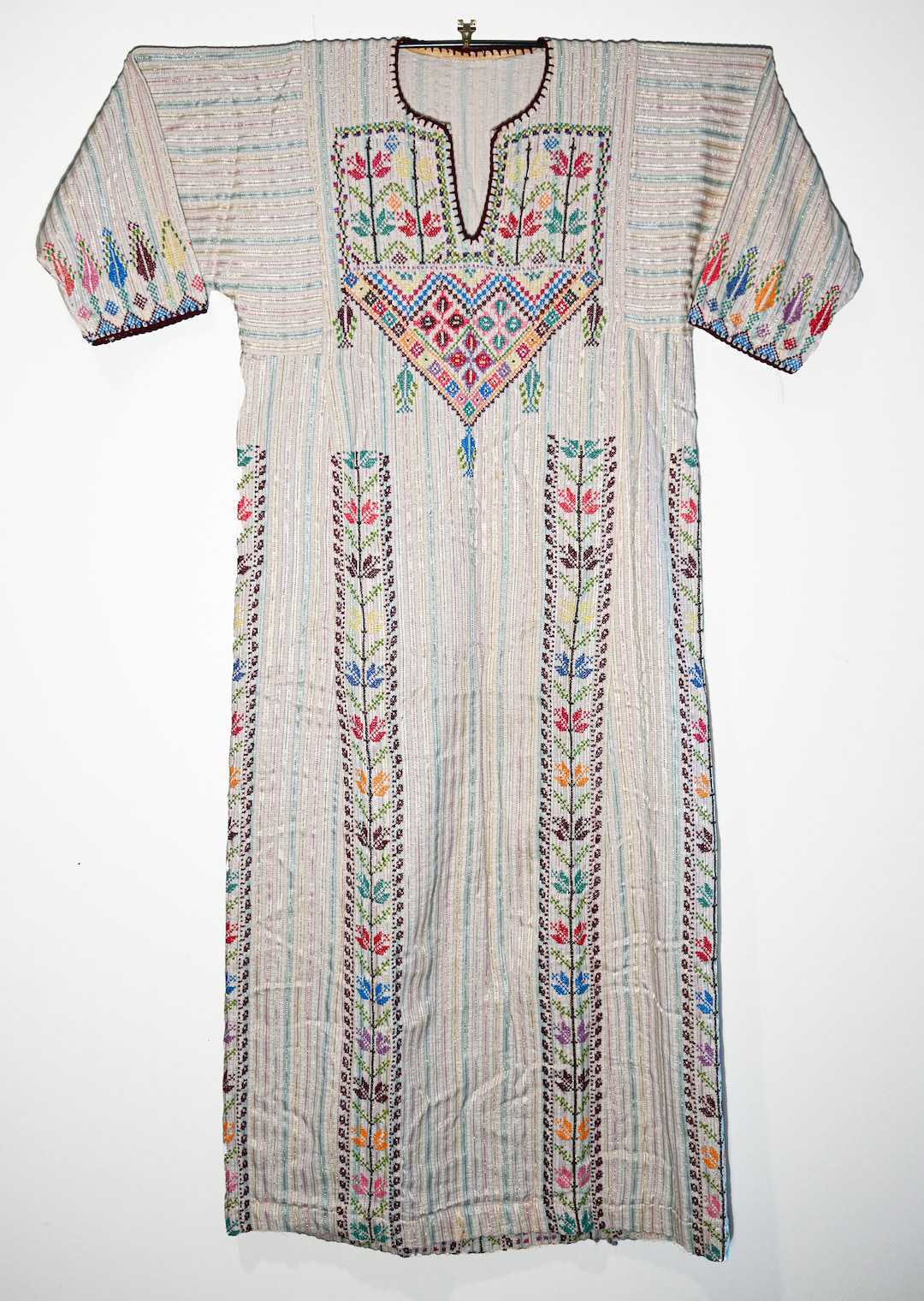 Vintage Traditional Middle Eastern Palestinian Bedouin Thawb / Thobe ...