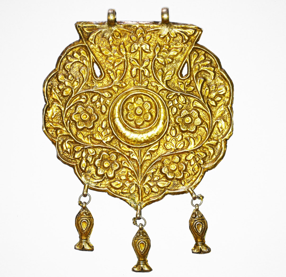 Vintage South Asian Hindu Indian Possibly From Rajasthan Gilt Silver ...