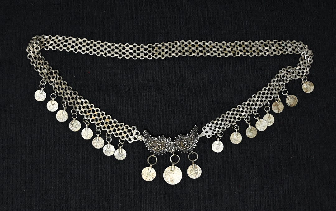 Antique Middle Eastern Ottoman Empire Turkish Anatolian Silver Belt ...